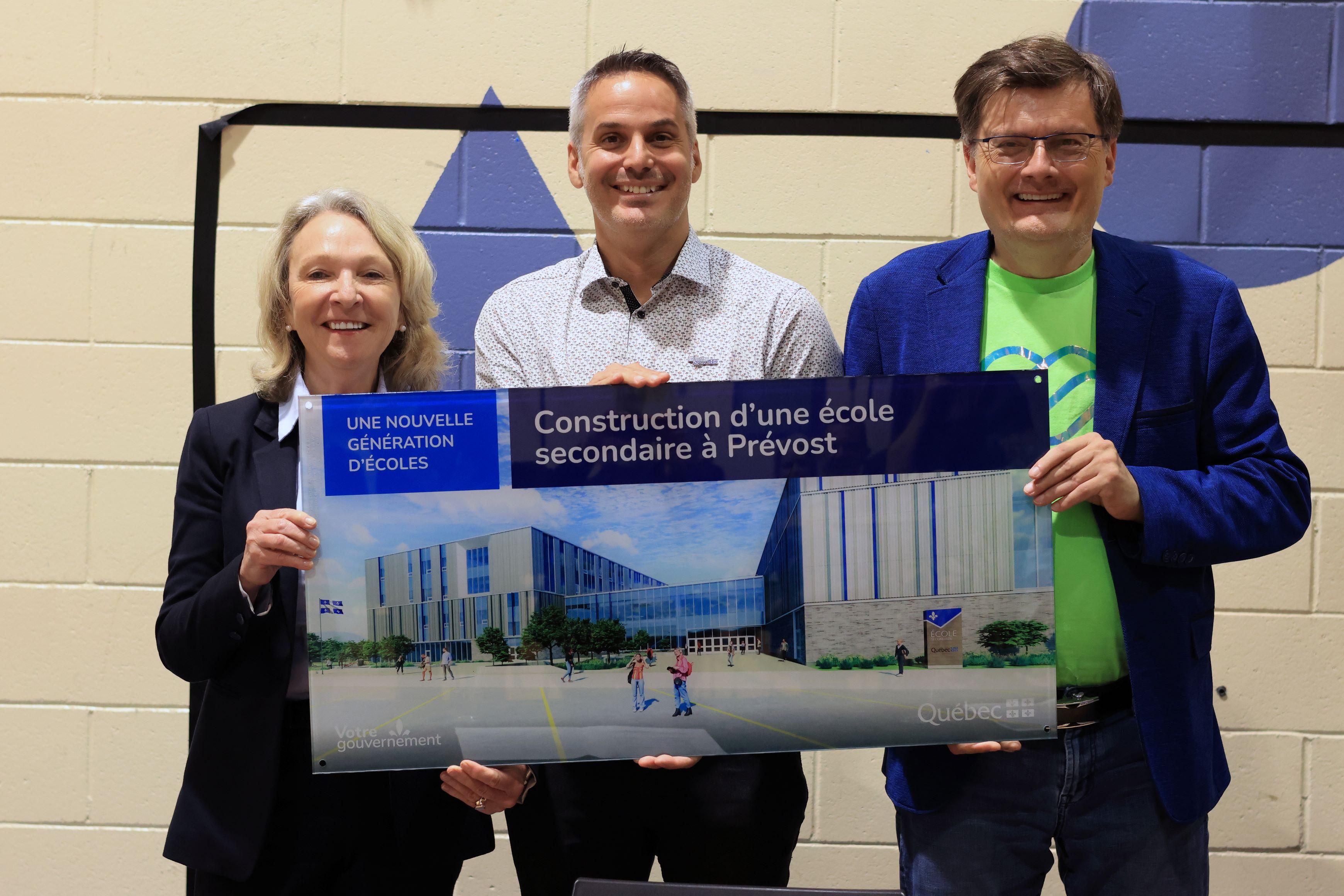 Nouvelle école secondaire de Prévost : dévoilement | CSSRDN