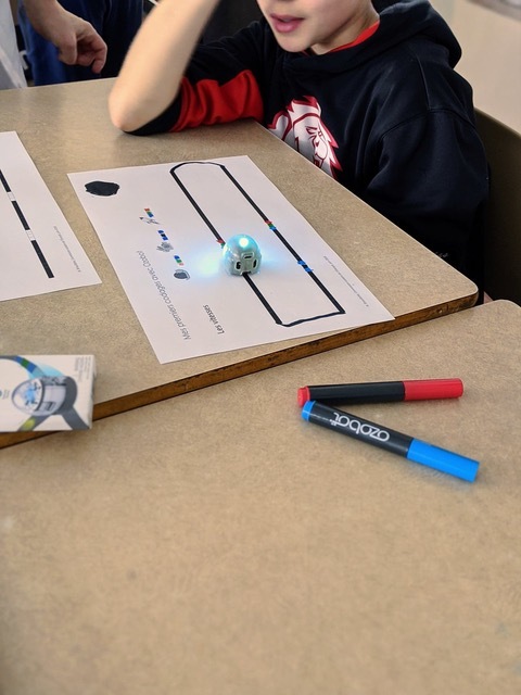 Atelier d’introduction aux robots Ozobot à l’école | CSSRDN